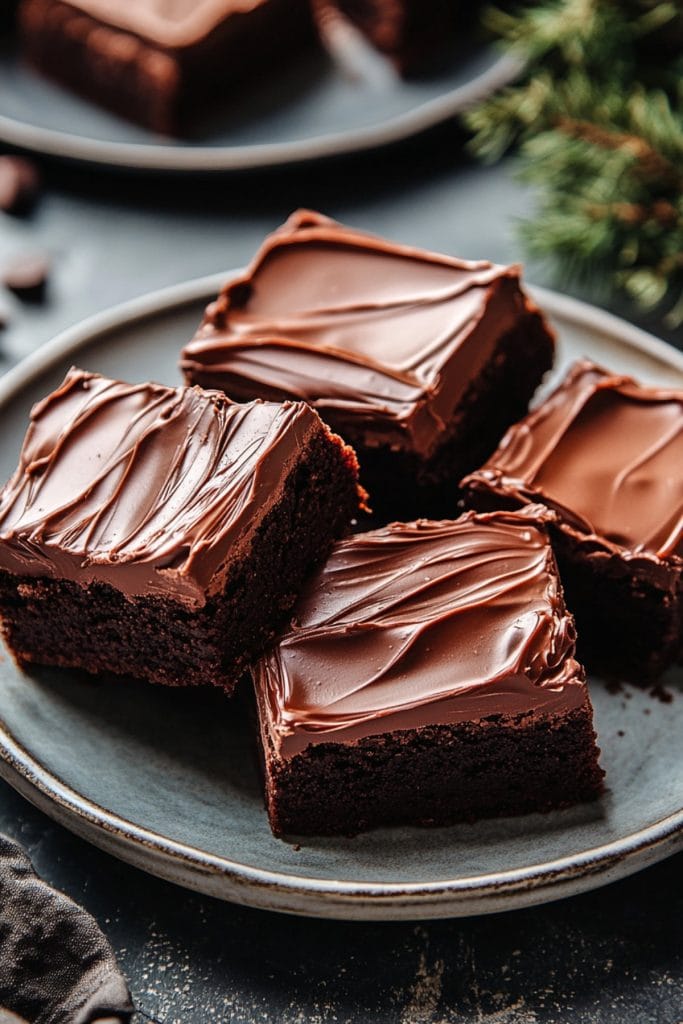 Chocolate Frosted Fudge Brownies - Insanely Good
