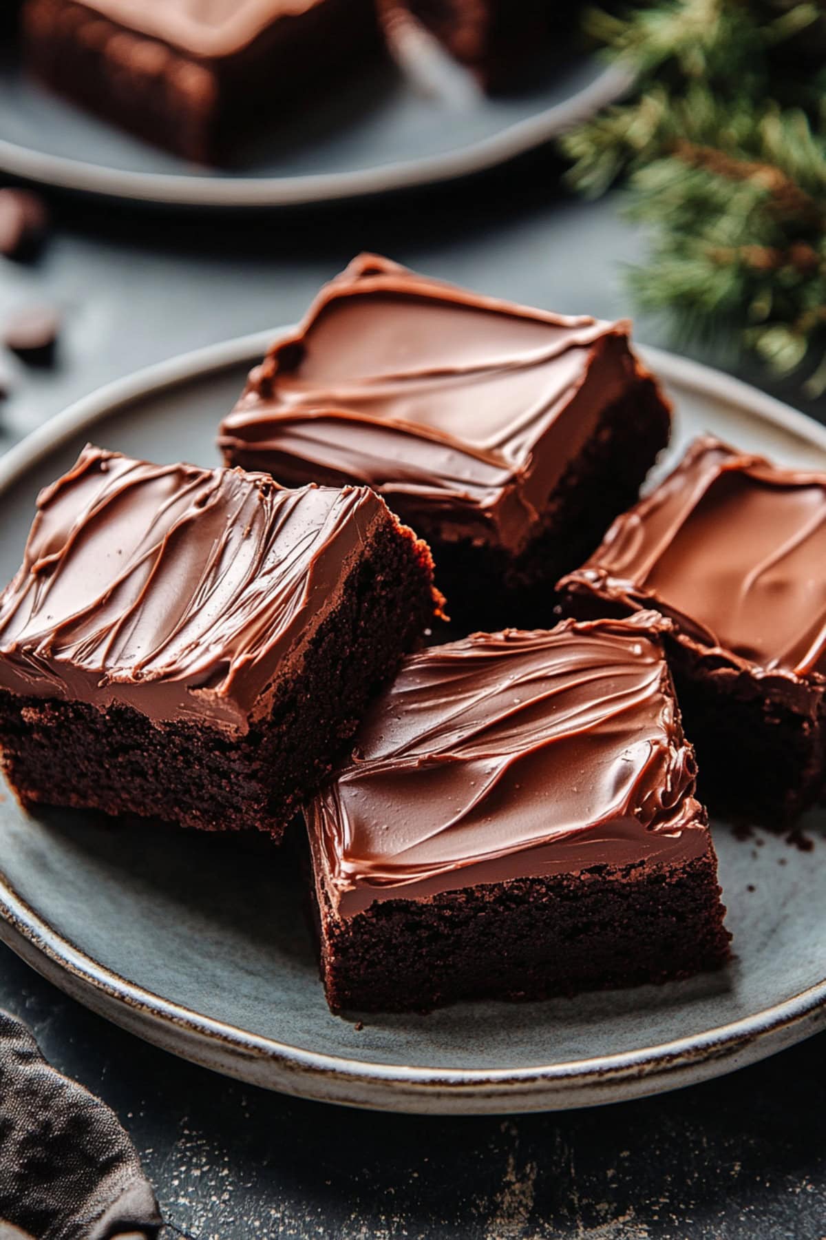 Chocolate Frosted Fudge Brownies - Insanely Good