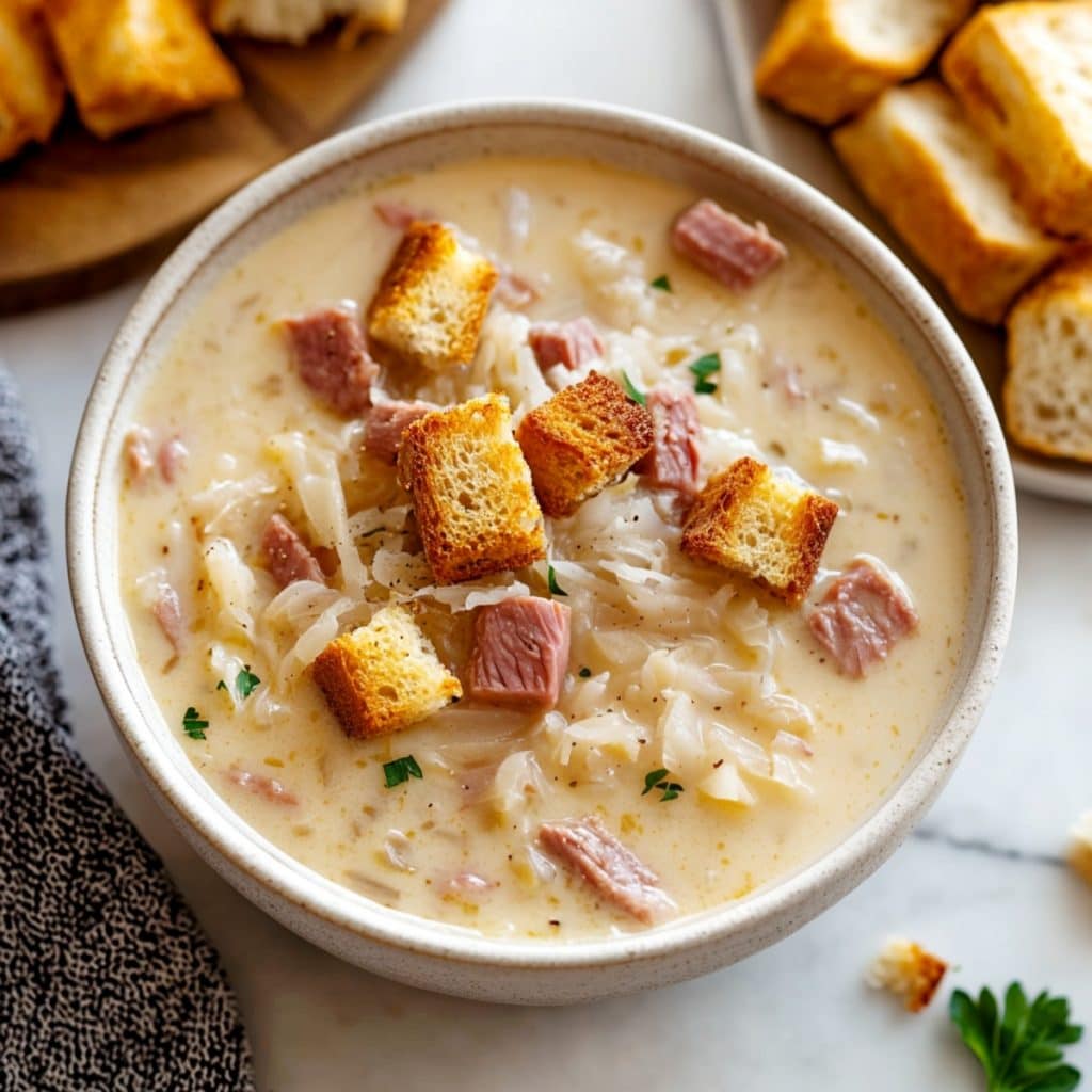 Creamy Reuben Soup - Insanely Good