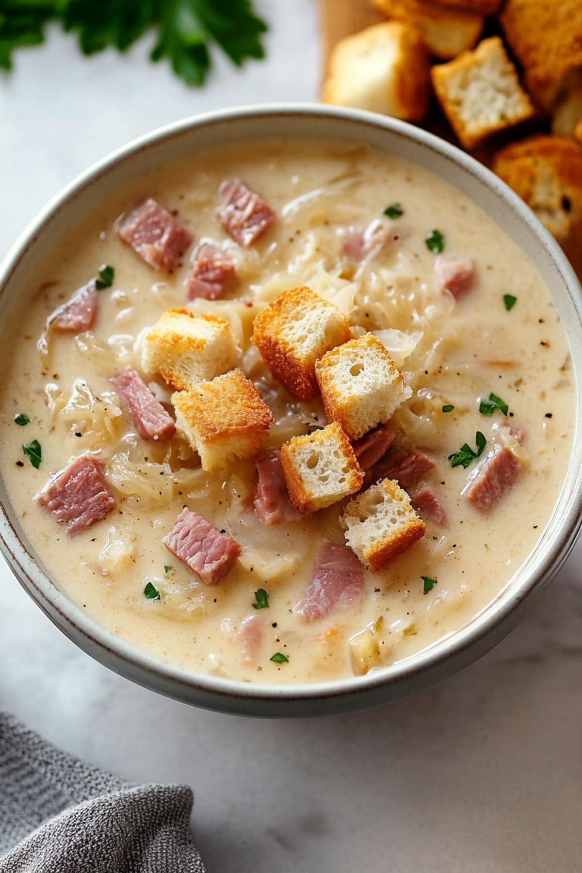Creamy Reuben Soup - Insanely Good