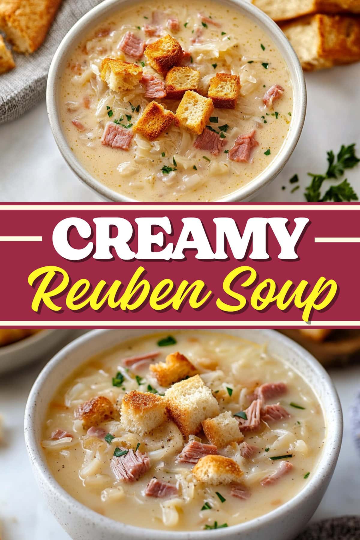 Creamy Reuben Soup - Insanely Good