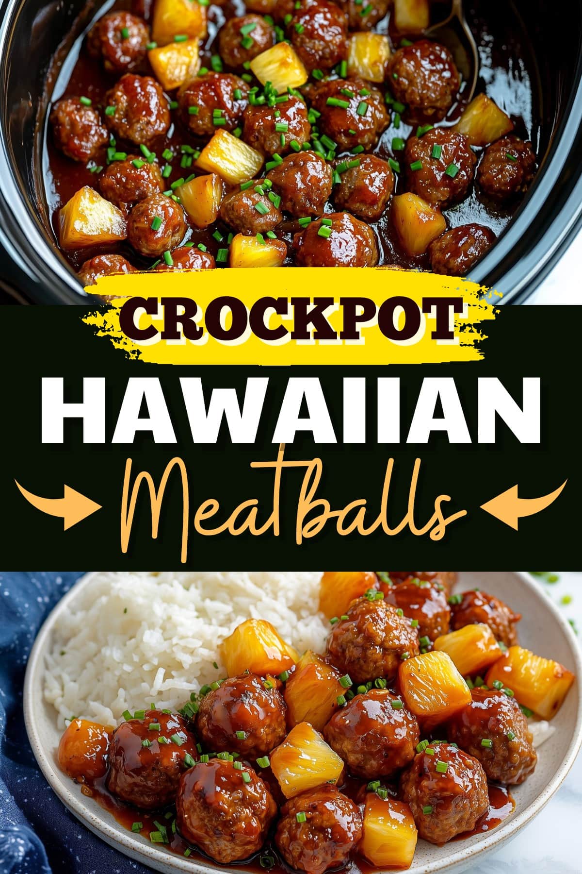 Crockpot Hawaiian Meatballs - Insanely Good