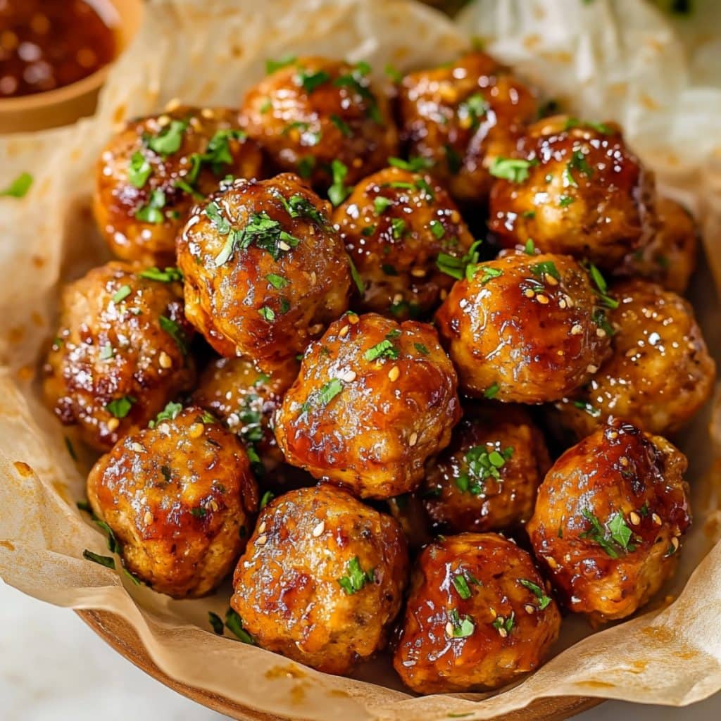 Firecracker Chicken Meatballs - Insanely Good