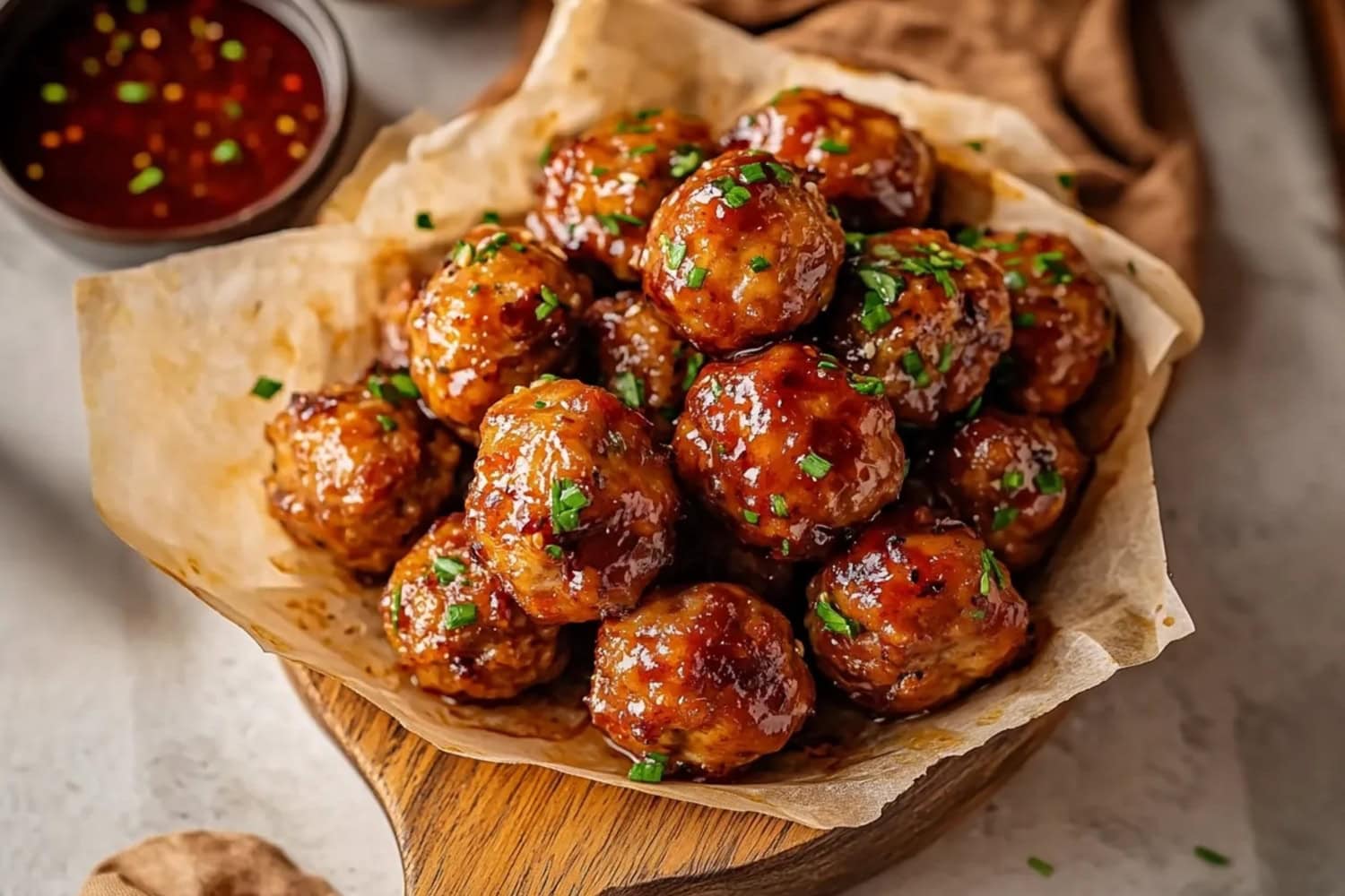 Firecracker Chicken Meatballs - Insanely Good