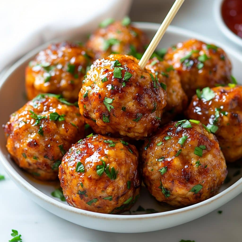 Firecracker Chicken Meatballs - Insanely Good
