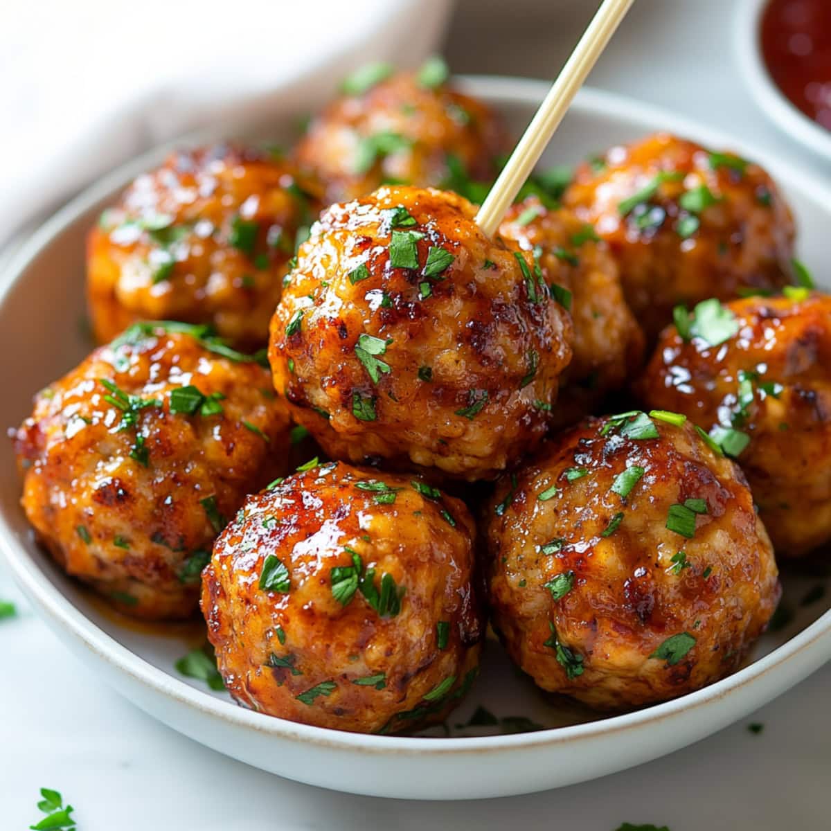 Firecracker Chicken Meatballs - Insanely Good
