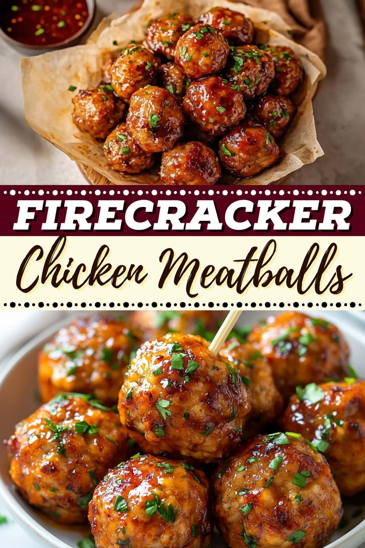 Firecracker Chicken Meatballs - Insanely Good