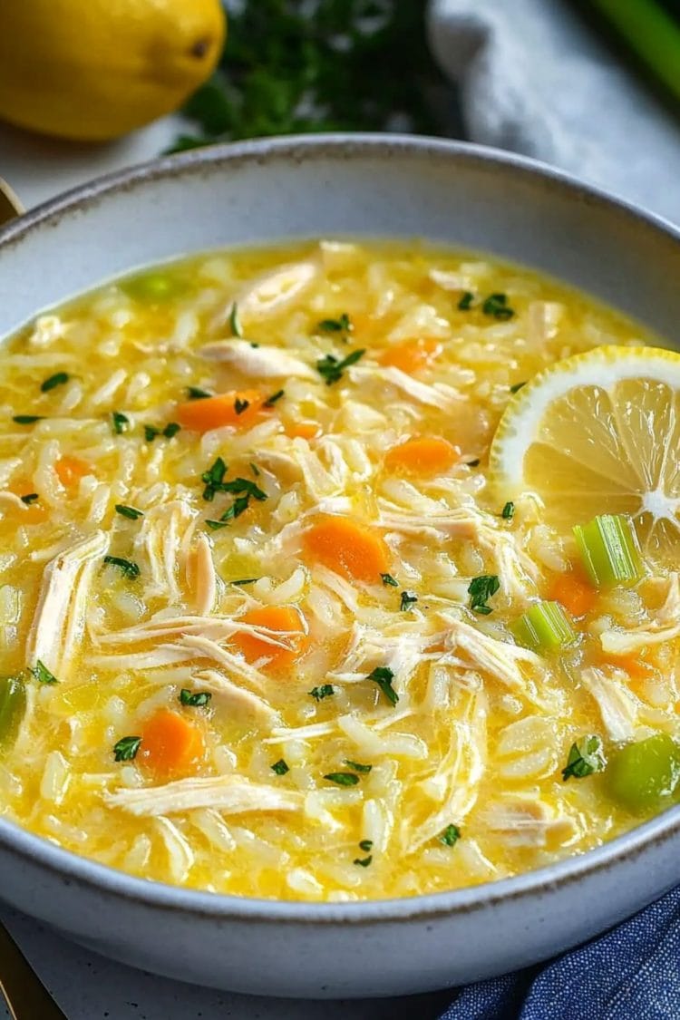 Greek Lemon Chicken Soup (Avgolemono) - Insanely Good