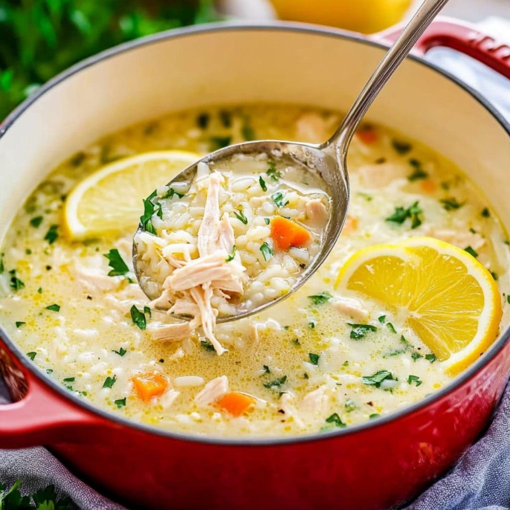 Greek Lemon Chicken Soup (Avgolemono) - Insanely Good