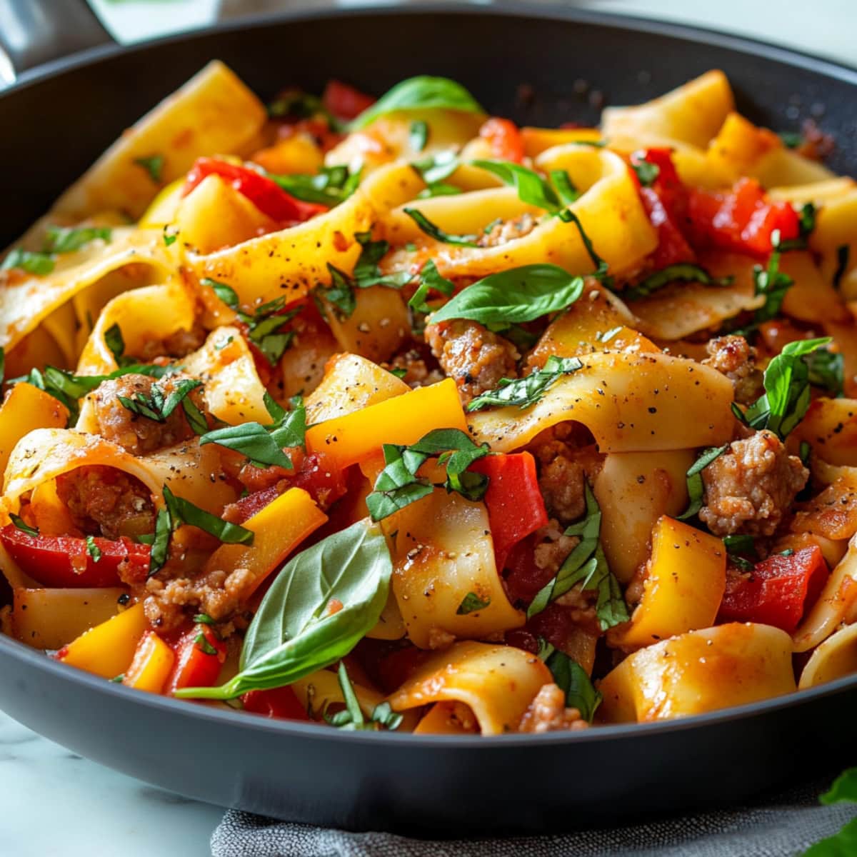 Italian Drunken Noodles - Insanely Good