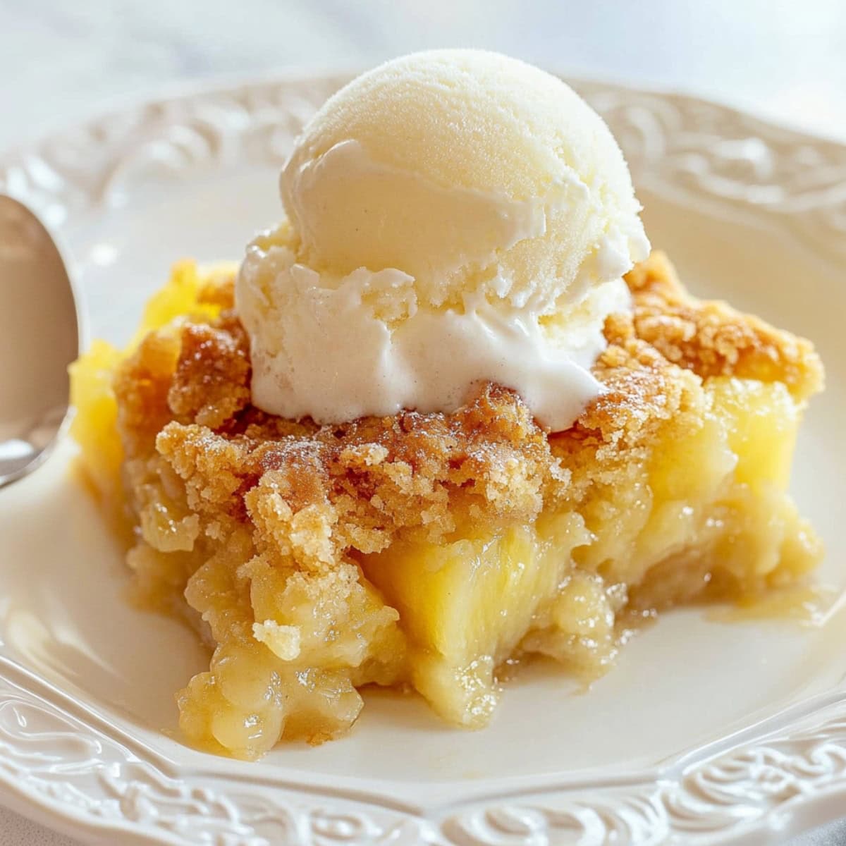 Homemade Pineapple Cobbler - Insanely Good