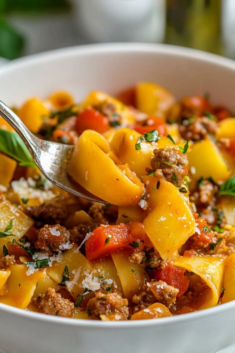 Italian Drunken Noodles - Insanely Good