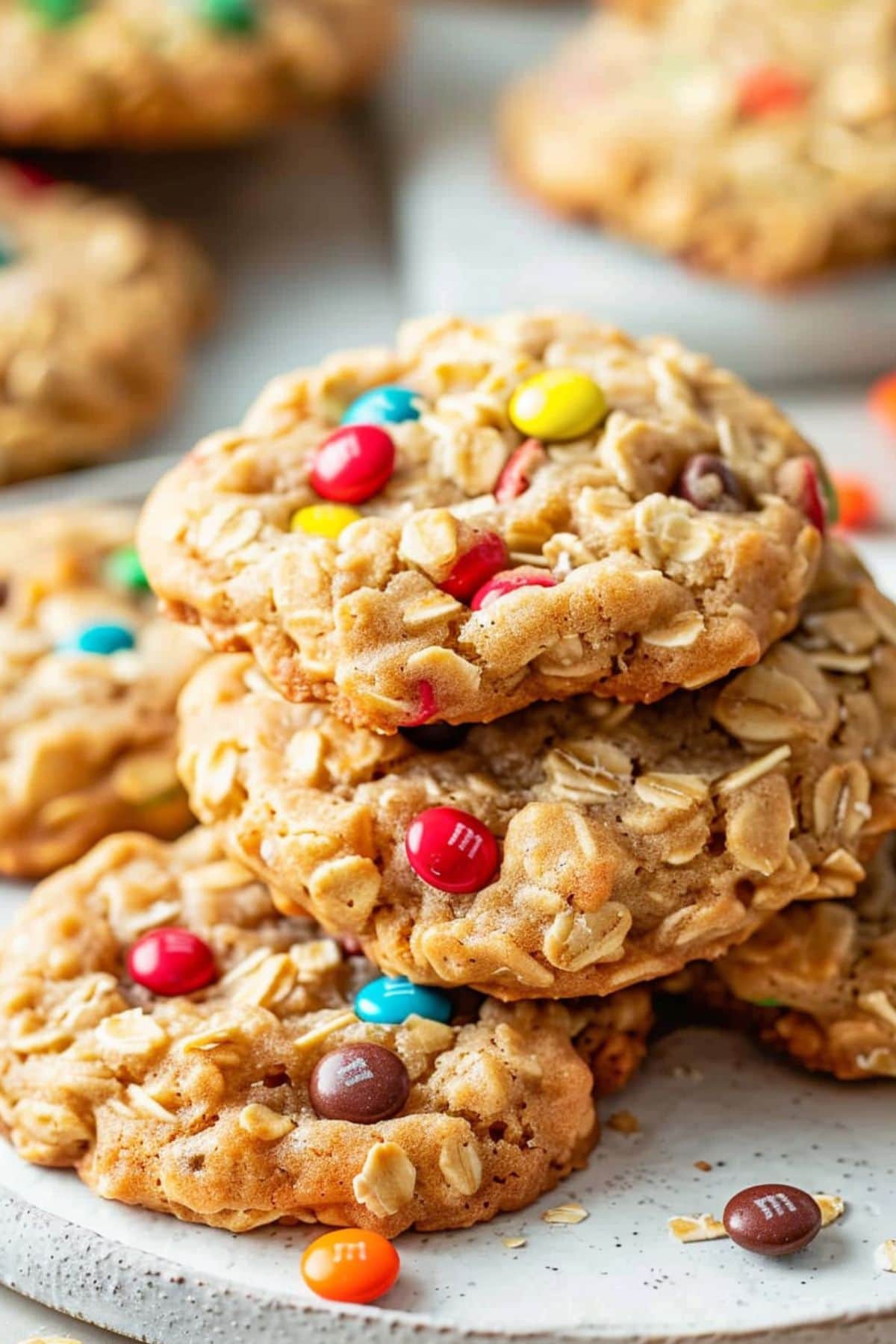 Oatmeal M&M Cookies - Insanely Good