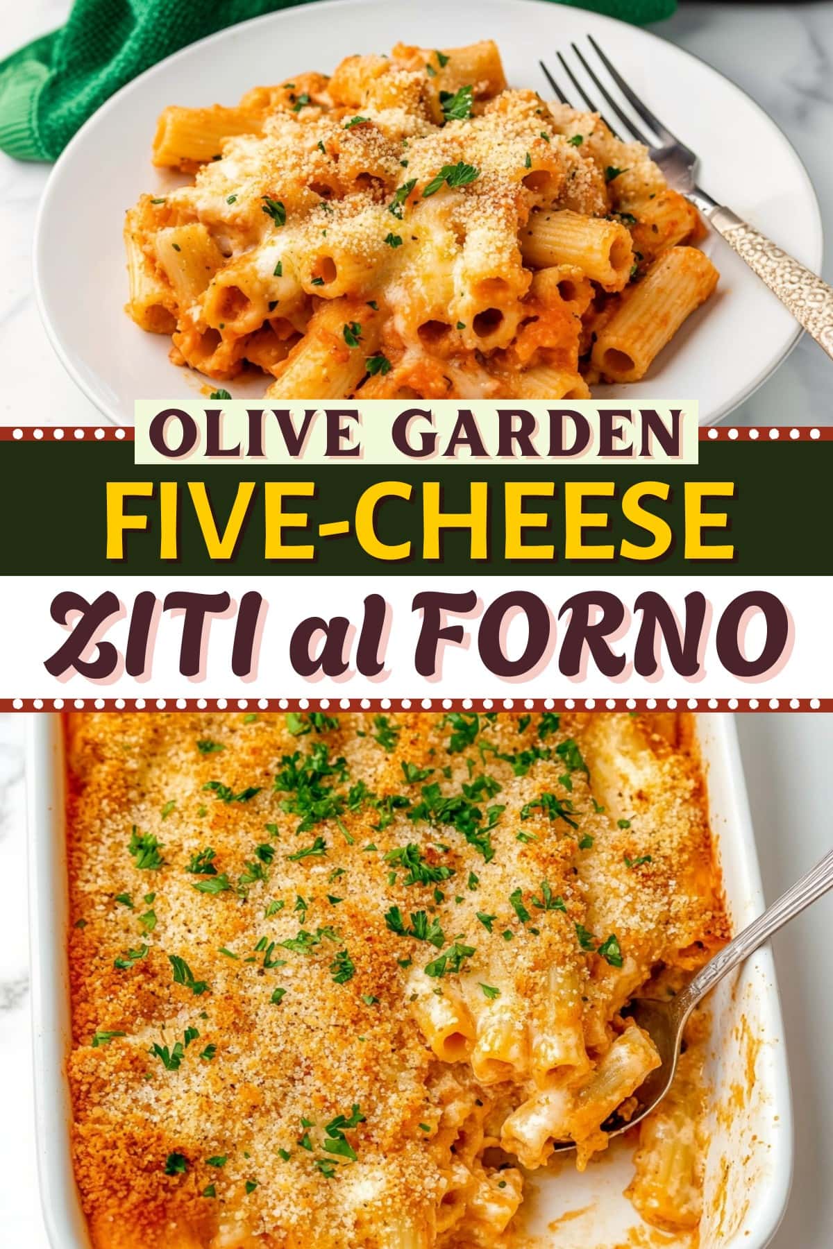 Olive Garden Five-Cheese Ziti al Forno - Insanely Good