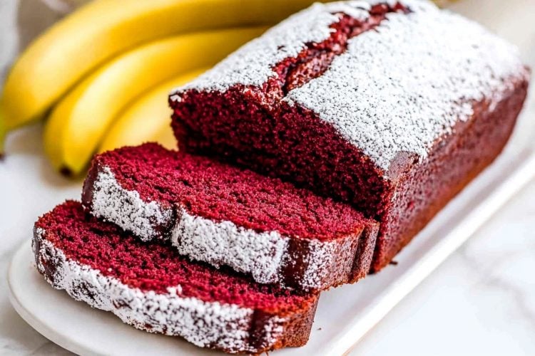 Red Velvet Banana Bread - Insanely Good