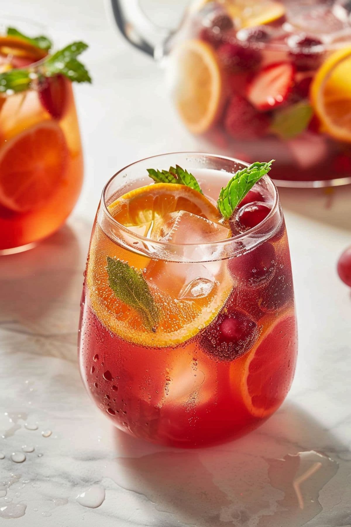 Rosé Sangria Mocktail - Insanely Good