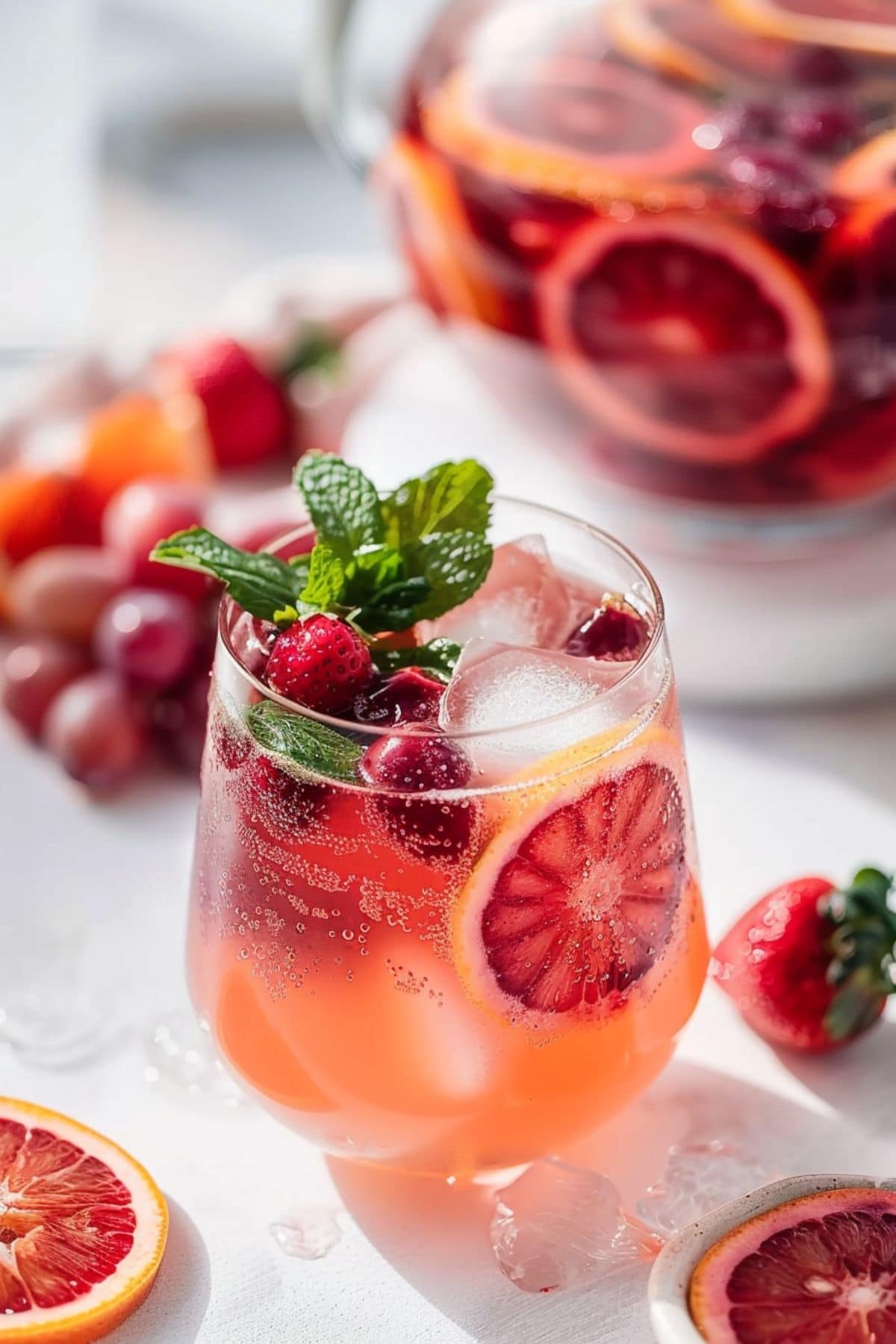 Rosé Sangria Mocktail - Insanely Good