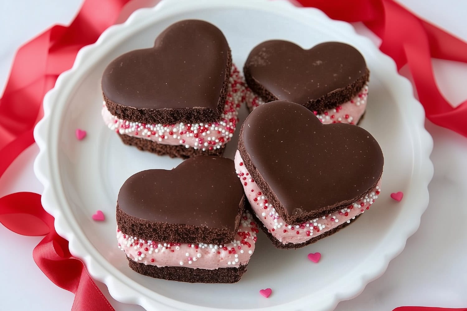Valentine’s Day Sandwich Cookies - Insanely Good