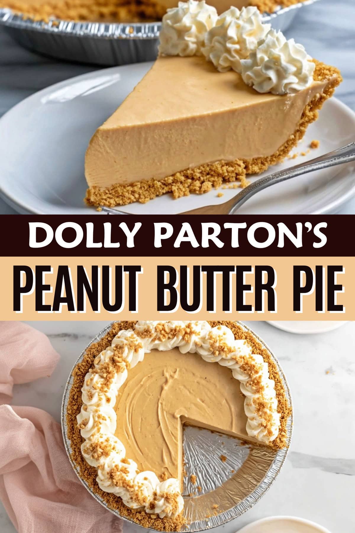 Dolly Parton's Peanut Butter Pie - Insanely Good